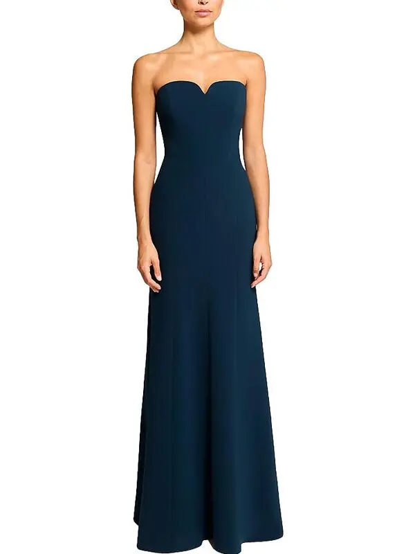 Jenny Packham Strapless Maxi Dress - Blackthorne Blue
