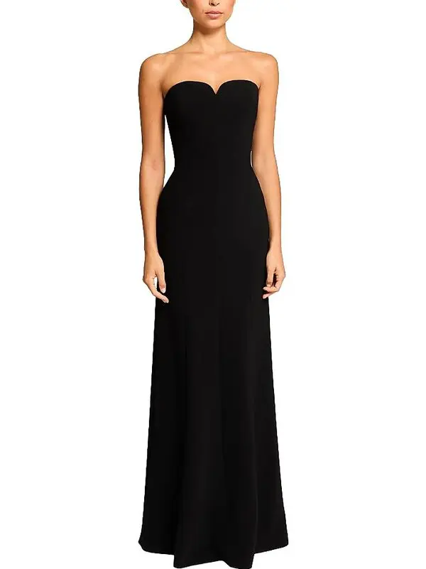 Jenny Packham Strapless Maxi Dress - Liquorice