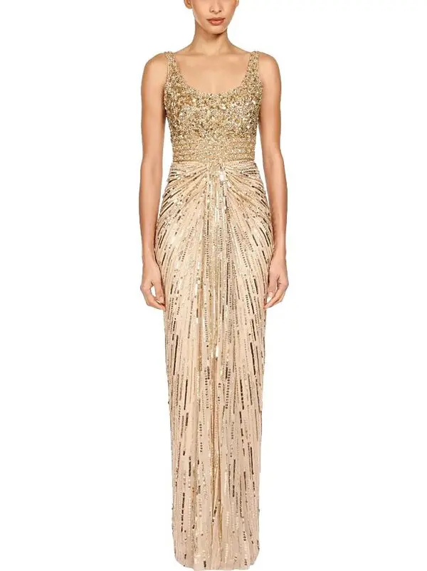 Jenny Packham Elixir Sequin-embellished Maxi Dress - Illusion
