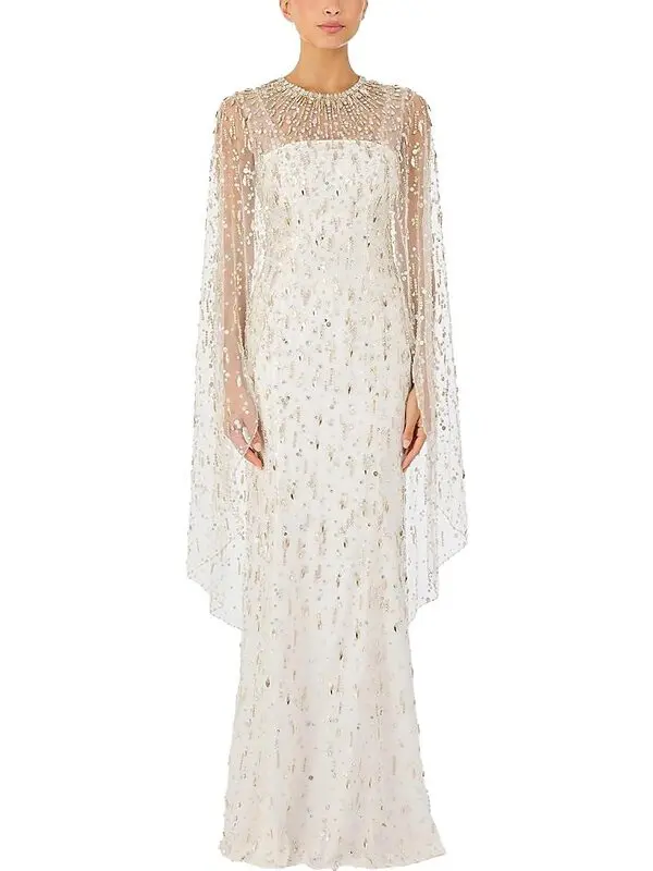 Jenny Packham Hestia Embellished Gown - Vanilla