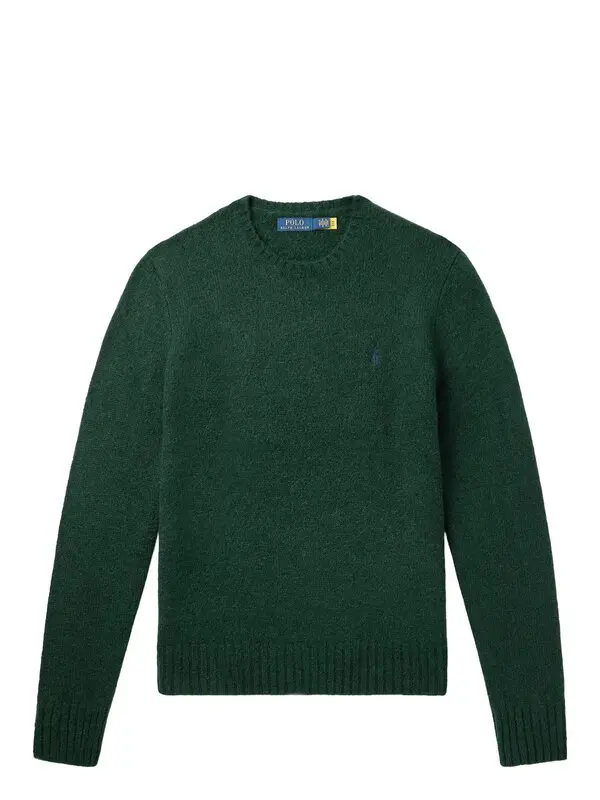 Polo Ralph Lauren Logo-embroidered Knitted Sweater - Green