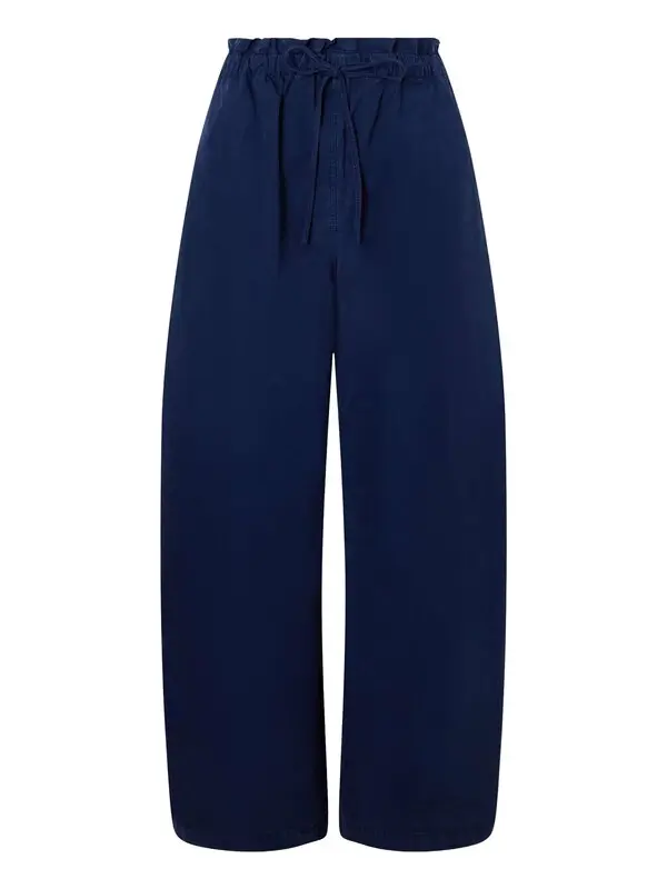 Polo Ralph Lauren Cotton Wide-leg Pants - Navy