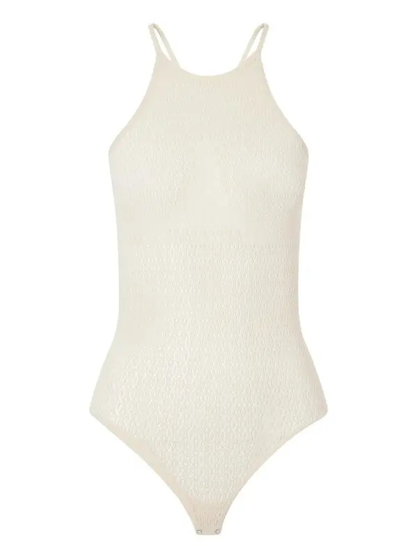 Wolford Daisy Stretch-mesh Bodysuit - Neutrals