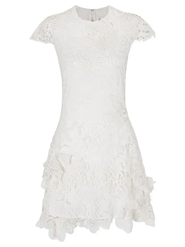 Simkhai Novelle Lace Mini Dress - White