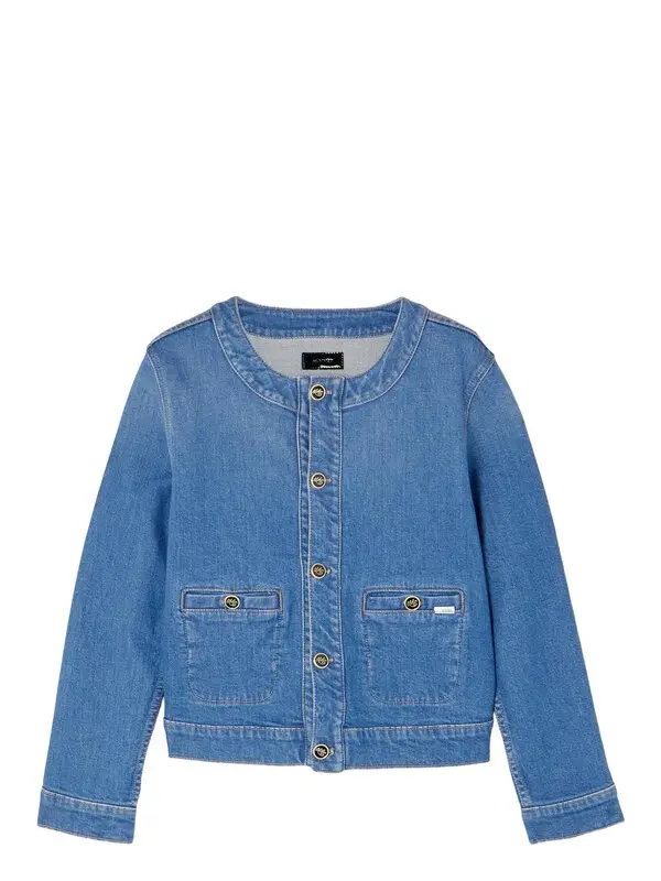 MOTHER The Stashed Picky Denim Jacket - Blue
