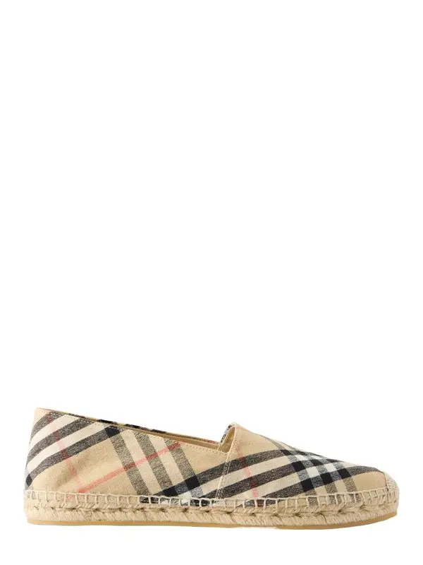 Burberry Check Espadrilles - Sand