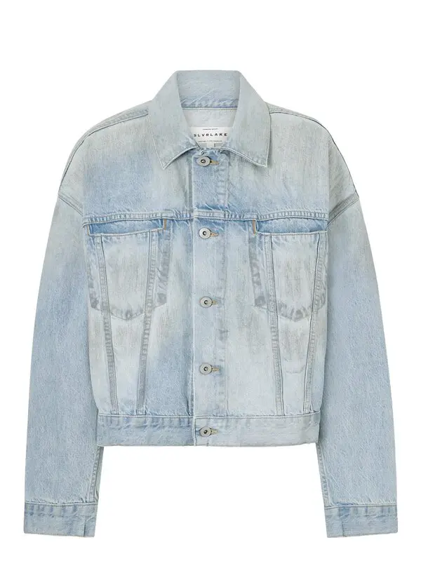 SLVRLAKE Boston Denim Trucker Jacket - Blue
