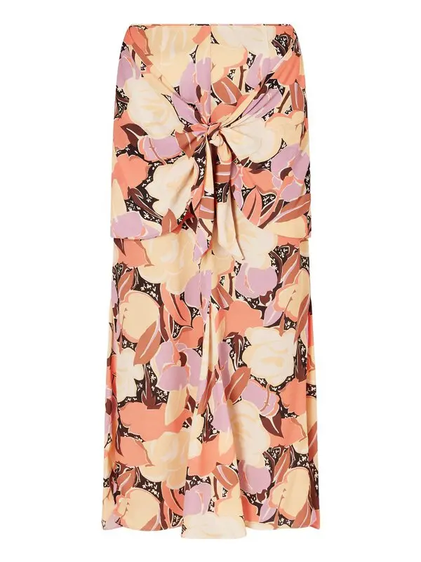 Anna Sui Desert Bloom Skirt - Orange