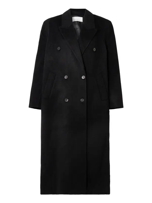 THE FRANKIE SHOP Gaia Oversized Wool-blend Coat - Black