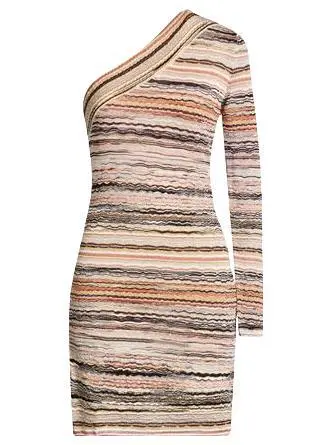 Missoni Mini One-shoulder Dress - Beige