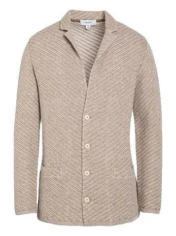 LARDINI Single-breasted Two-tone Blazer - Beige