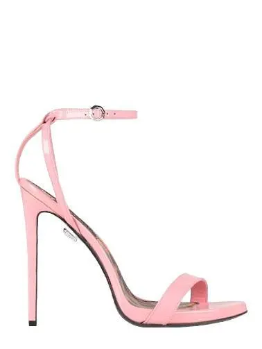 Philipp Plein Leather Stiletto Sandals - Pink