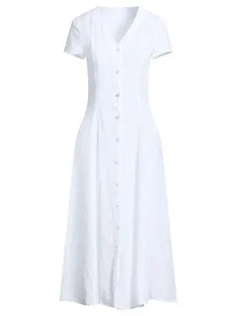 120% Lino Maxi Dress - White