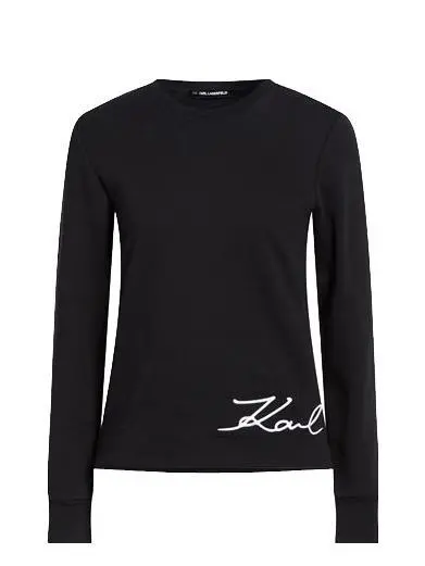Karl Lagerfeld Organic Cotton Sweatshirt - Black
