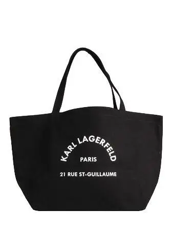 Karl Lagerfeld Karl Cares Recycled Cotton Shopper - Black
