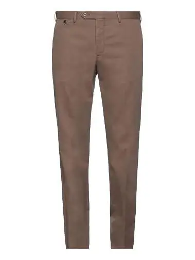 PT TORINO Pants Size Cotton, Lyocell, Elastane - Brown