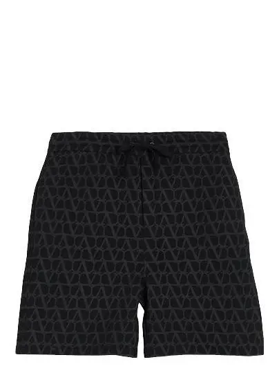 Valentino Garavani Cotton Shorts - Black