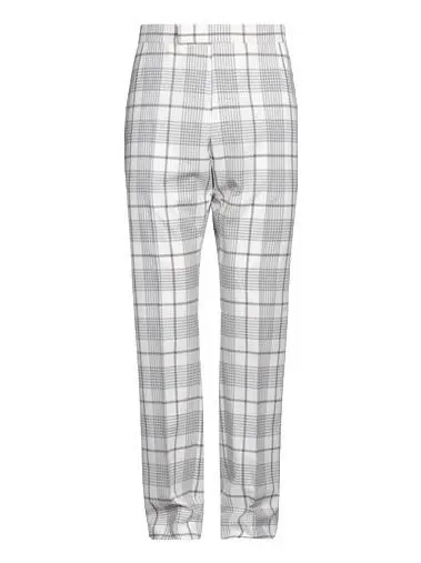 Thom Browne Tartan Wool Pants - Off White