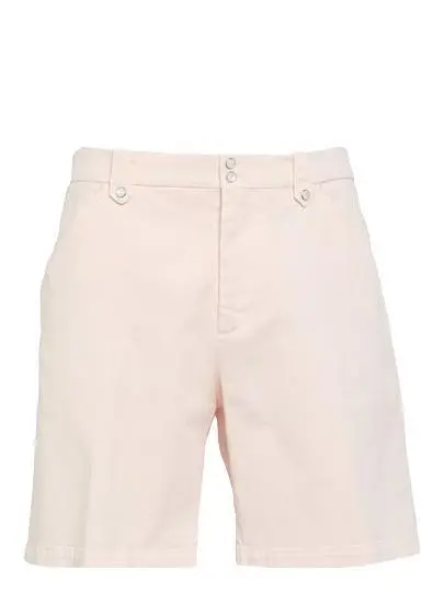 Brunello Cucinelli Cotton Elastane High Waisted Shorts - Light Pink