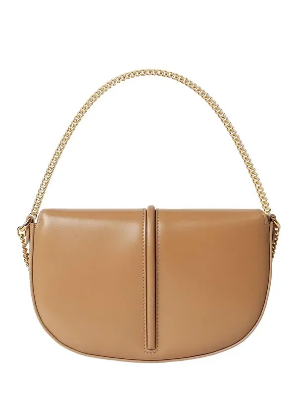 Fendi Wallet On Chain Leather Shoulder Bag - Brown