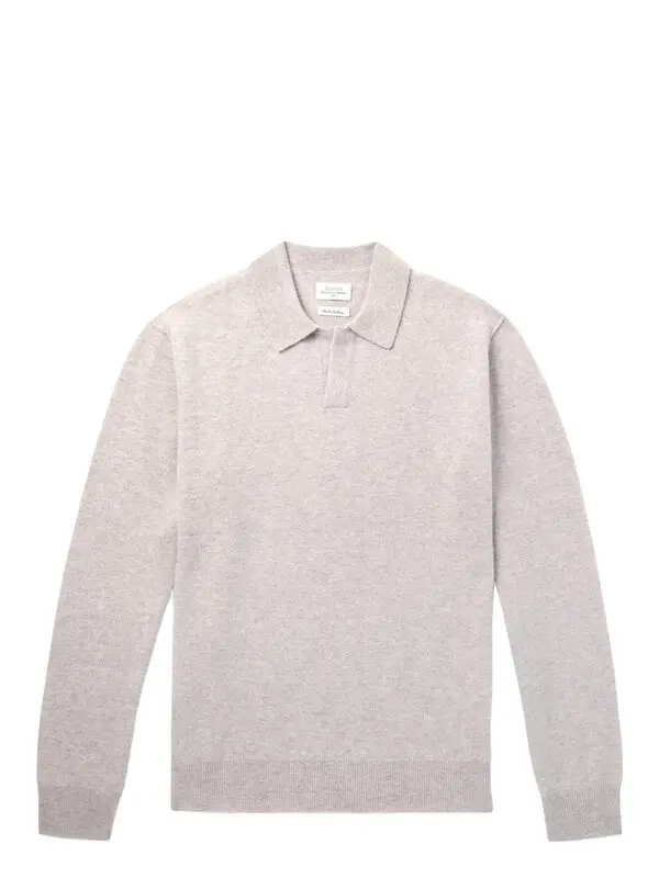 Hartford Wool And Cashmere-blend Polo Shirt - Neutrals