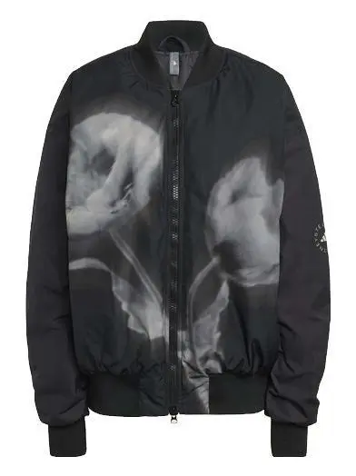 Adidas By Stella McCartney Graphic Print Bomber Jacket - Black
