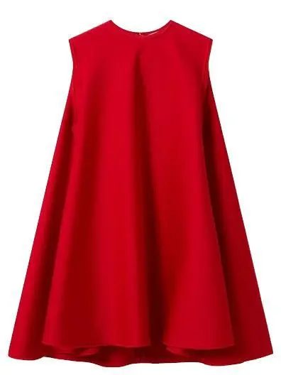 Stella McCartney Envers Satin A-line Mini Dress - Red