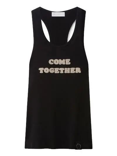 Stella McCartney Slogan Tank Top - Black