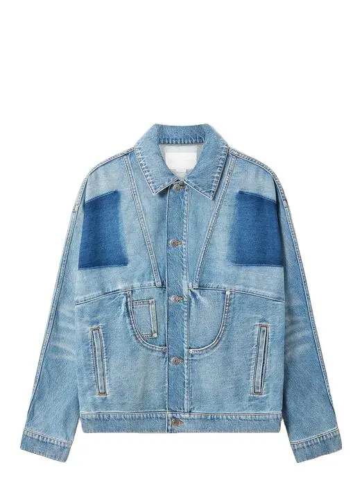 Stella McCartney Deconstructed Denim Jacket - Blue
