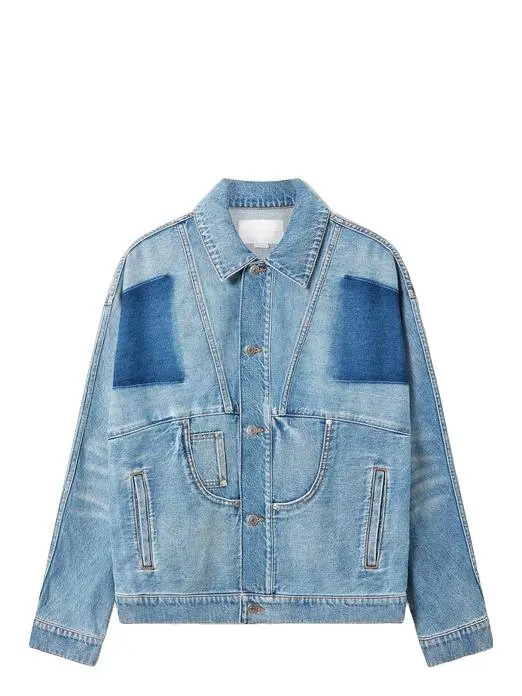 Stella McCartney Deconstructed Denim Jacket - Blue
