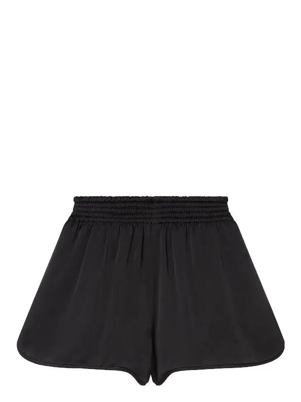 Stella McCartney Envers Satin Tailored Shorts - Black