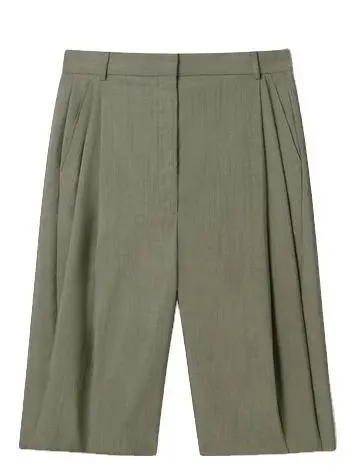 Stella McCartney Tropical Wide-leg Bermuda Shorts - Red