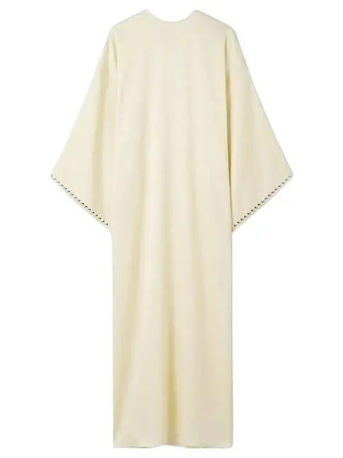Stella McCartney Pearl-embellished Satin Maxi Dress - White