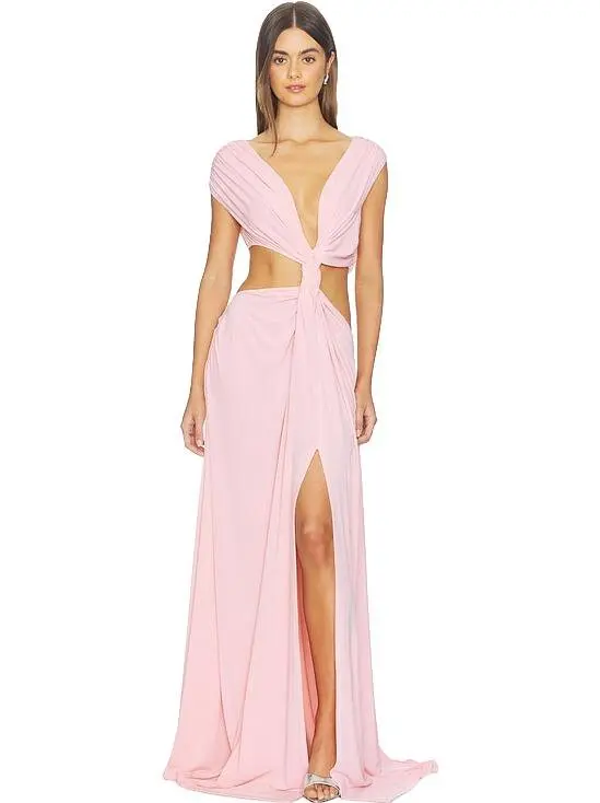 SID NEIGUM Braid Dress - Powder Pink
