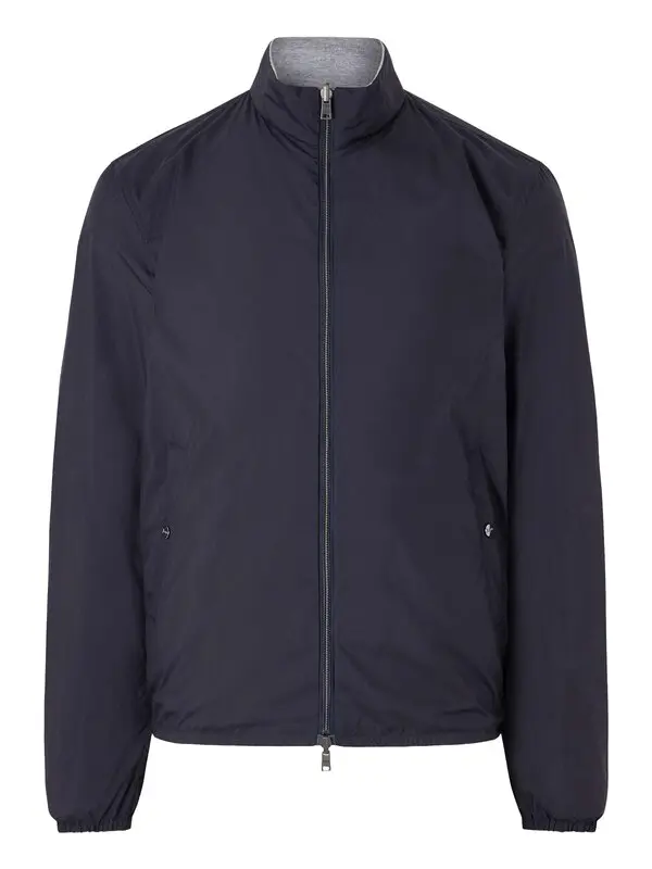 Herno Reversible Shell And Jersey Jacket - Navy