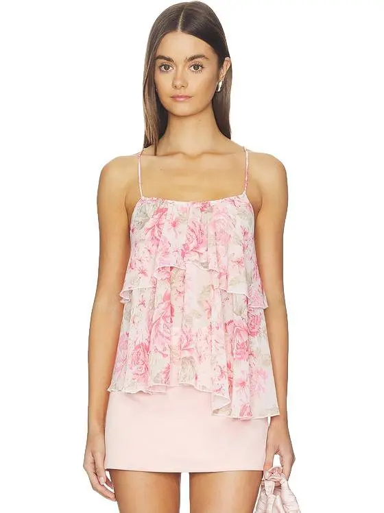 LOVERS AND FRIENDS Cristina Top - Pink Floral