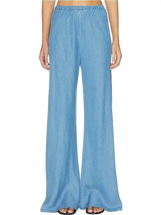 LA LIGNE Garment Dyed Colby Pants - Chambray