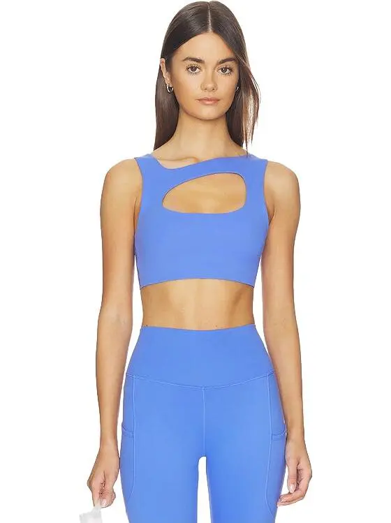Nike Light Support Lightly Lined Sports Bra In Royal - Sapphire & White
