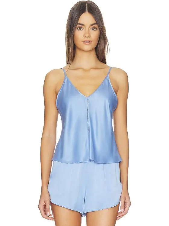 Lunya Ladder Stitch Cami Top - Half-light Periwinkle
