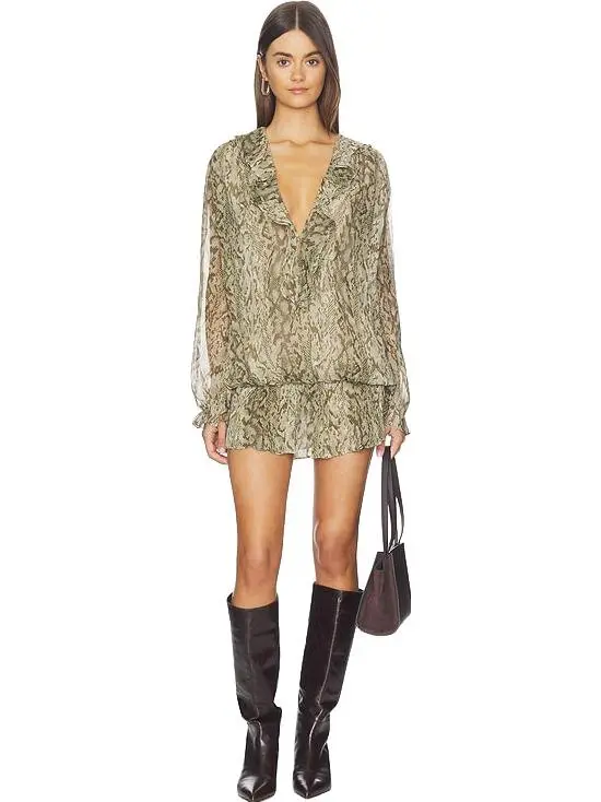 Tularosa Soca Mini Dress - Snake