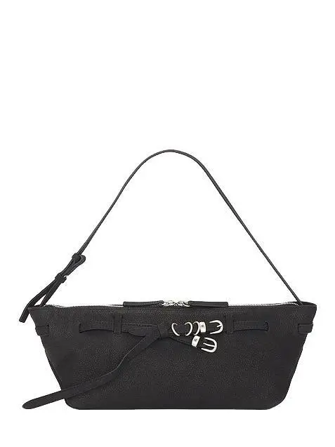 MARGESHERWOOD Grandma Sling Bag - Black Nubuck