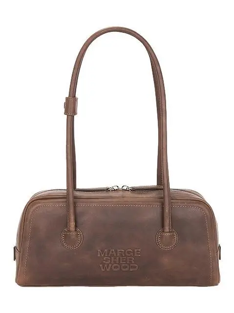 MARGESHERWOOD Soft Boston East/west Shoulder Bag - Washed Brown