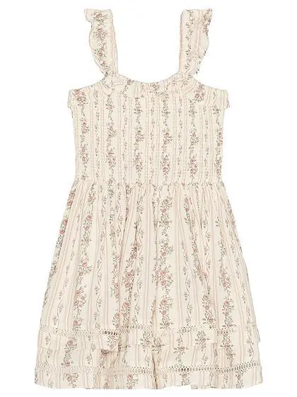 NORALEE Birdie Dress - Spring Floral Stripe