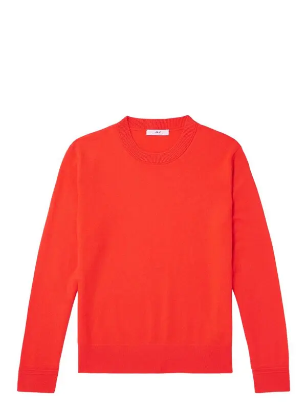 Mr P. Curtis Cashmere Sweater - Orange