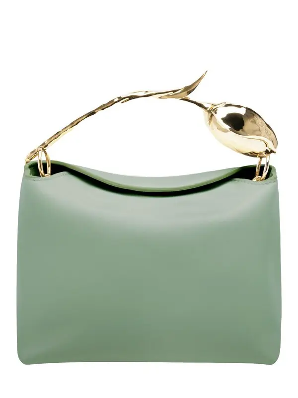 Erdem Bloom Leather Mini Bag - Green