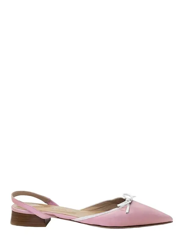 JUWELINA PARIS Yona Satin Pointed-toe Slingback - Pink