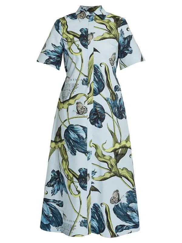 Erdem Floral Cotton Shirt Dress - Multicolor