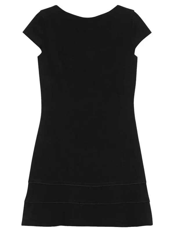 Theory Admiral Crepe Seamed A-line Mini Dress - Black