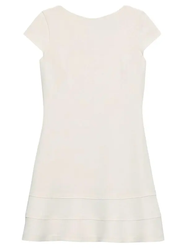 Theory Seamed A-line Mini Dress - White