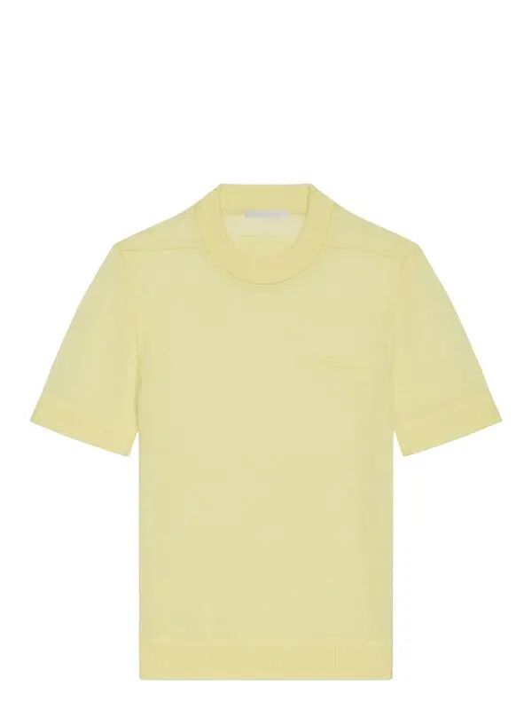 Helmut Lang Sheer Wool Knit Baby T-shirt - Yellow